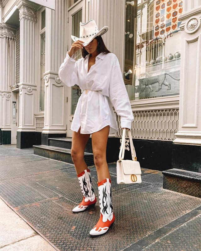 Cómo Combinar Botas Cowboy Blancas Lyrandra Shop 2026